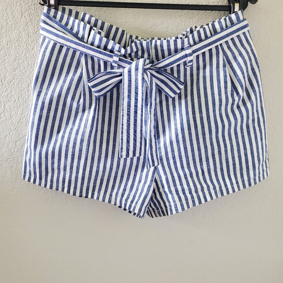 Love Tree | Shorts | Love Tree Stripped Belted High Rise Shorts | Poshmark